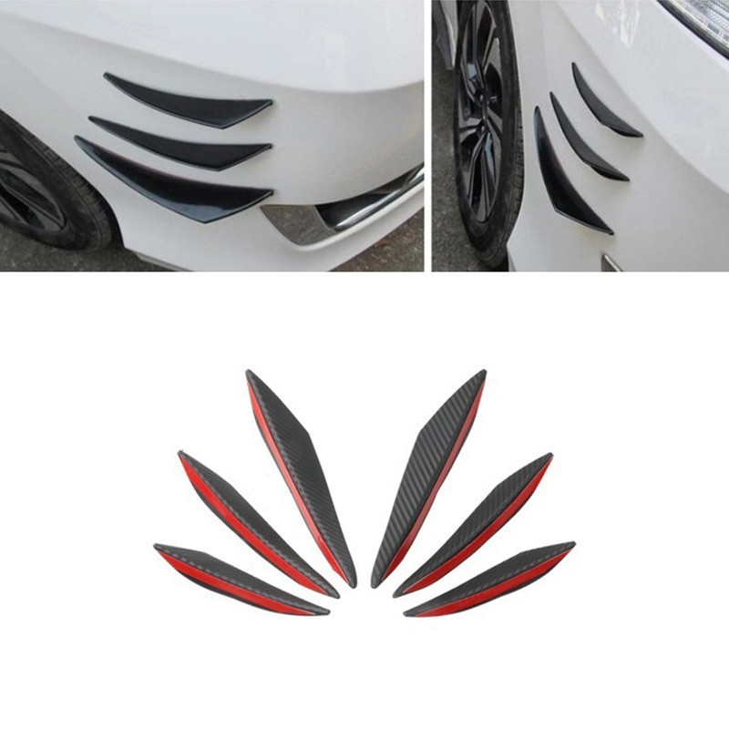 Jual Car Modified Surround Crash Strip Carbon Fiber Stripe 6 Piece Set ...