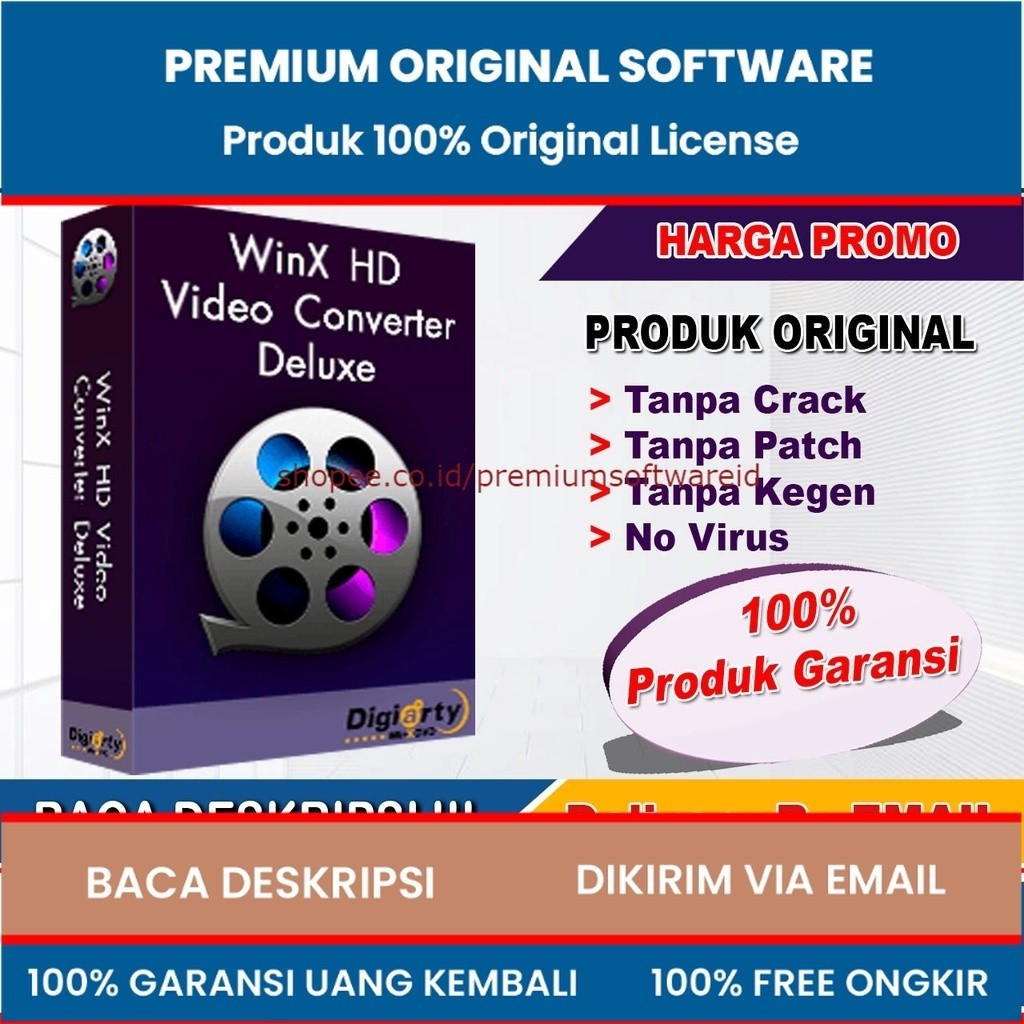 Jual WinX HD Video Converter Deluxe - Software Konversi Video HD/4K Mengedit dan Mengunduh Video ...