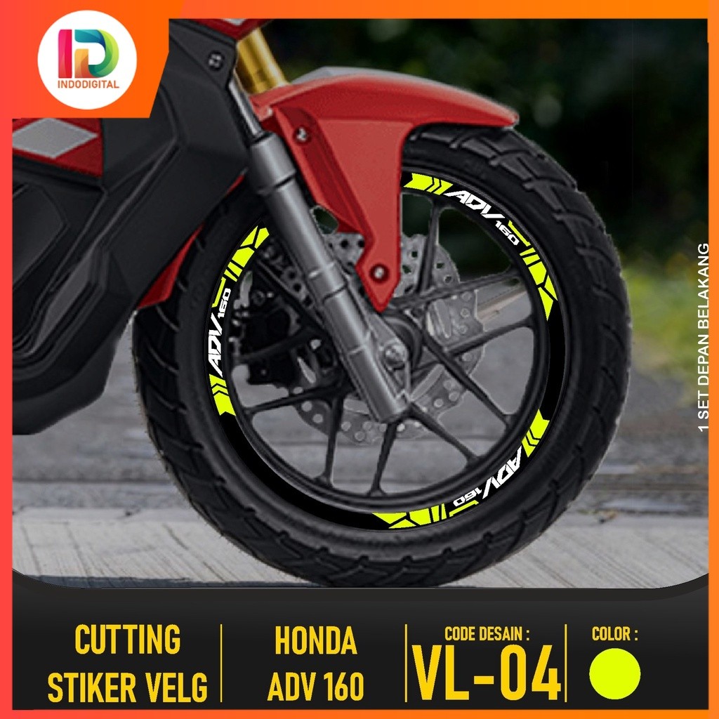 Jual Stiker Cutting Sticker Velg Honda ADV 160 New Racing Lis List ...