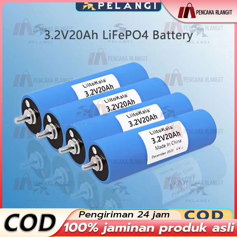 Jual Cell for 4S 8s 12V 24V C40 Lifepo4 3.2V 20Ah Cylindrical LiFePO4 Battery Cell 4000+ Long ...