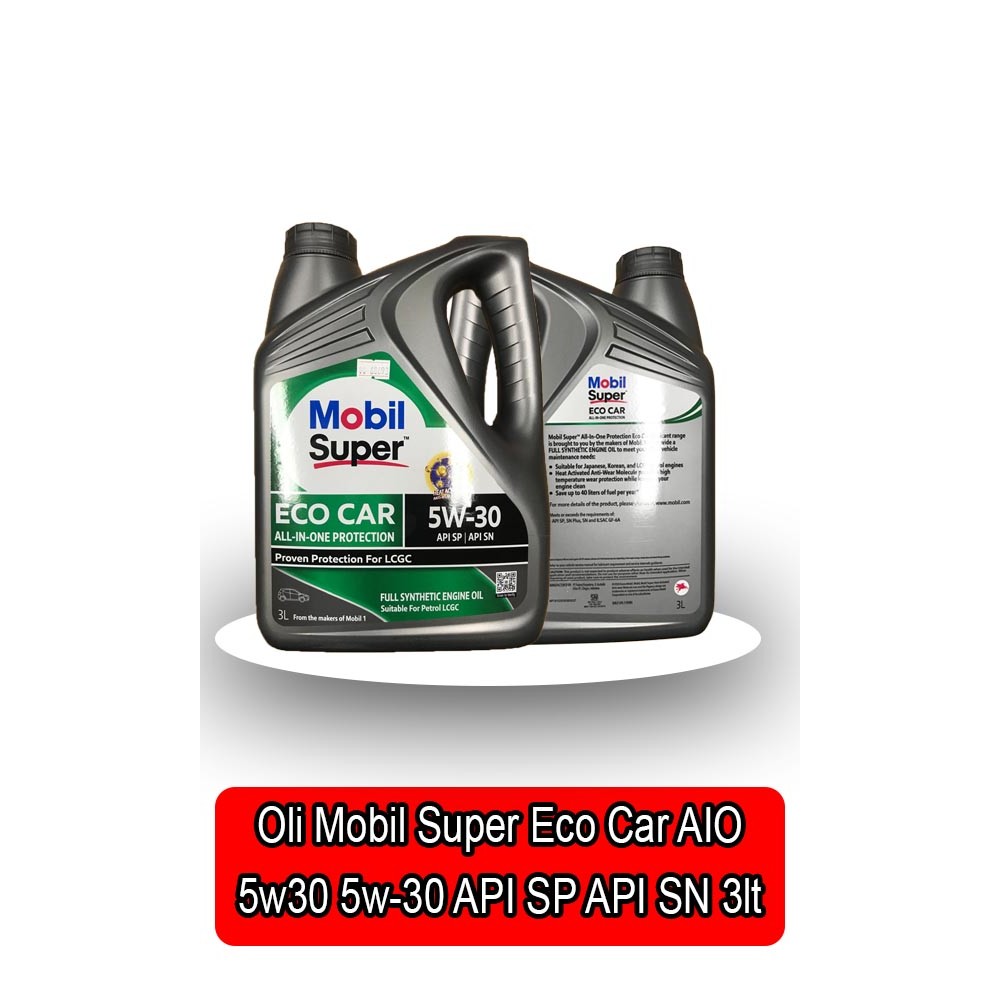 Jual oli mesin mobil one super AIO protection eco car 5w30 5w-30 API SP API SN 3lt - 68693 ...