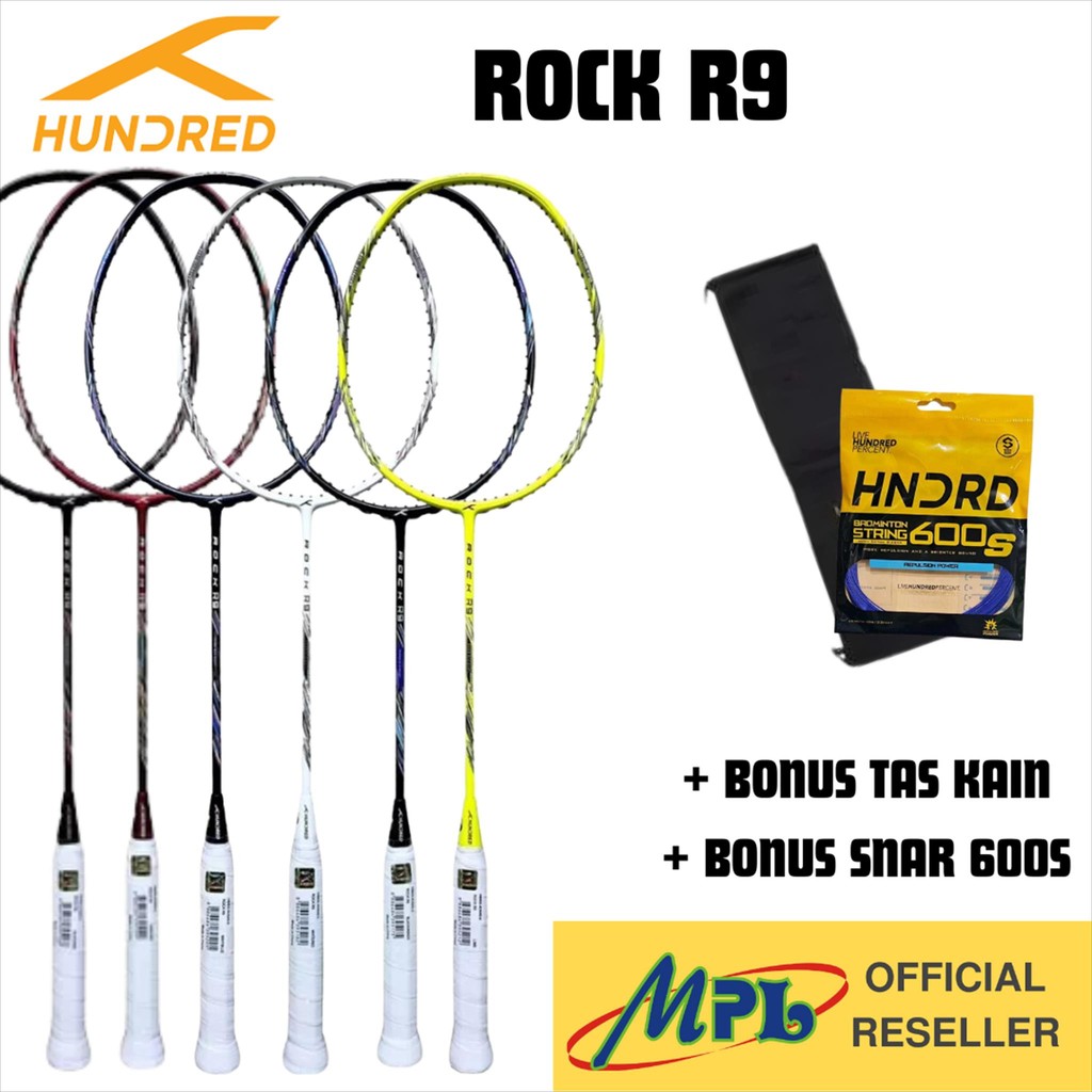 Jual RAKET/RAKET BADMINTON HUNDRED/HNDRD ROCK R9 | Shopee Indonesia