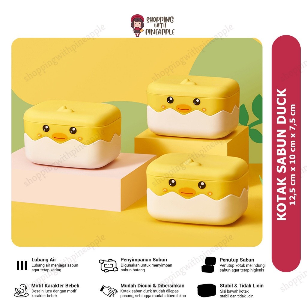 Jual SWP - Kotak Sabun / Bar Soap / Tempat Sabun Batang - Duck | Shopee ...