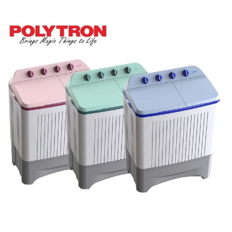Jual MESIN CUCI 2 TABUNG POLYTRON PWM 9366 mesin cuci 2 tabung 9kg ...