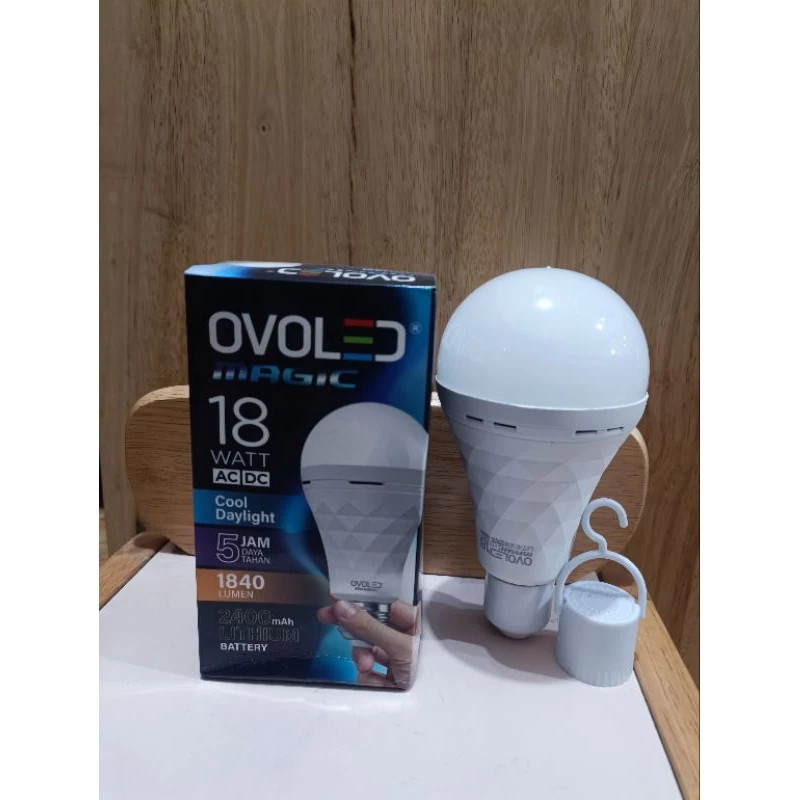 Jual LAMPU EMERGENCY LED 18WATT BATERAI 2400mAh OVO LED | Shopee Indonesia
