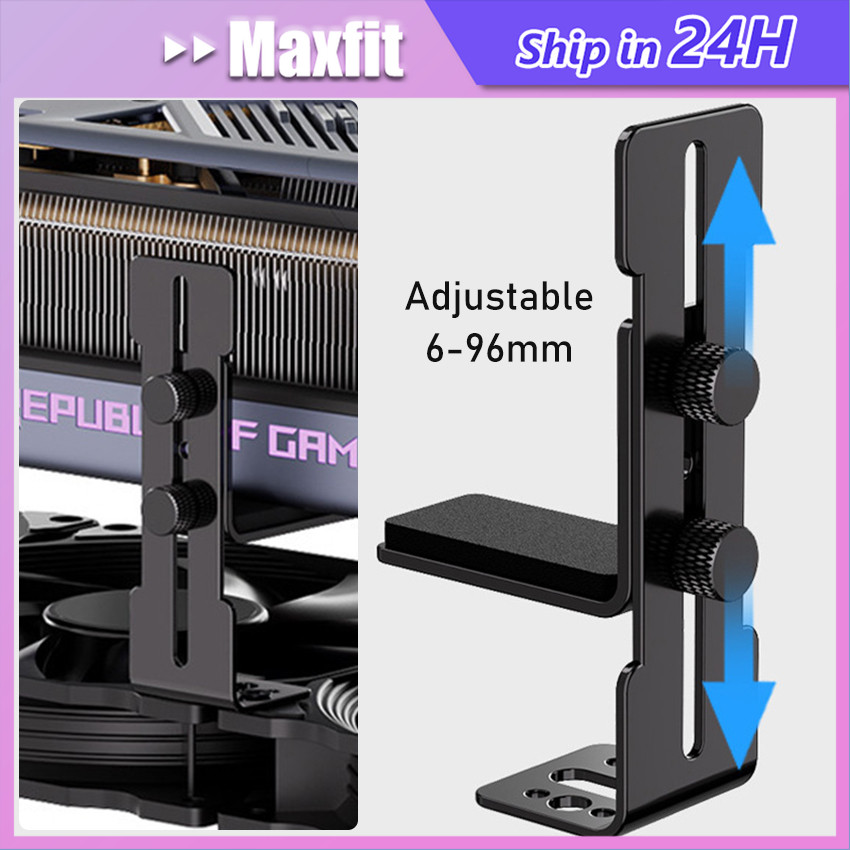 Jual Metal Bracket GPU Holder VGA Raiser Anti-Sag Bracket Stand Holder ...
