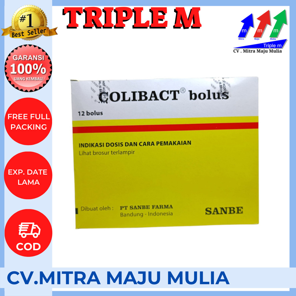 Jual COLIBACT BOLUS 1 BOX ISI 12 BOLUS SANBE | Shopee Indonesia