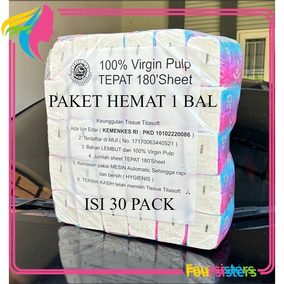 Jual [FS] PAKET HEMAT ! 1 BAL Tisu Tita Soft isi 30Pack Facial Tissue ...