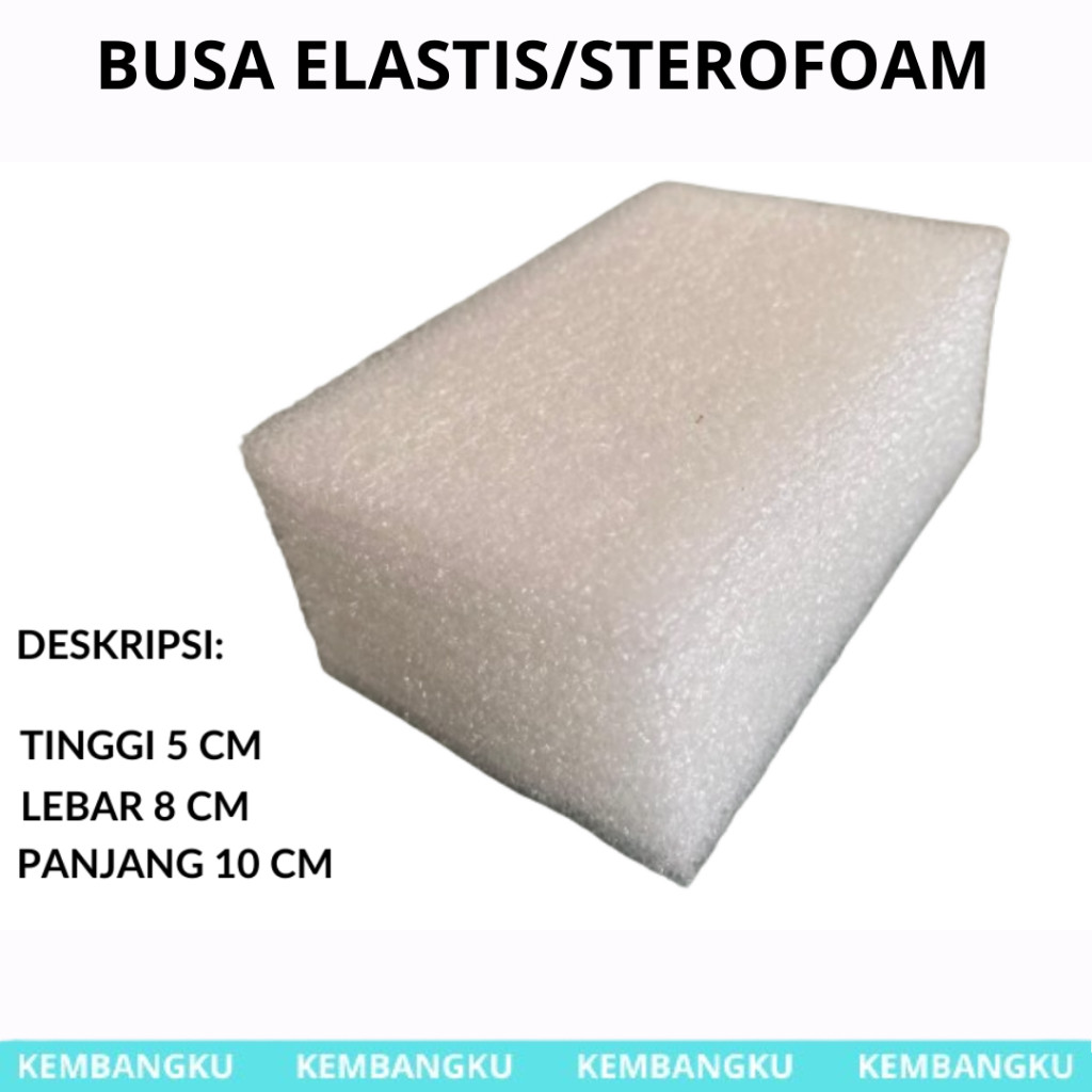 Jual Busa Elastis Putih / Sterofoam BUsa Dekorasi/BUket 8cmx5cmx19cm ...