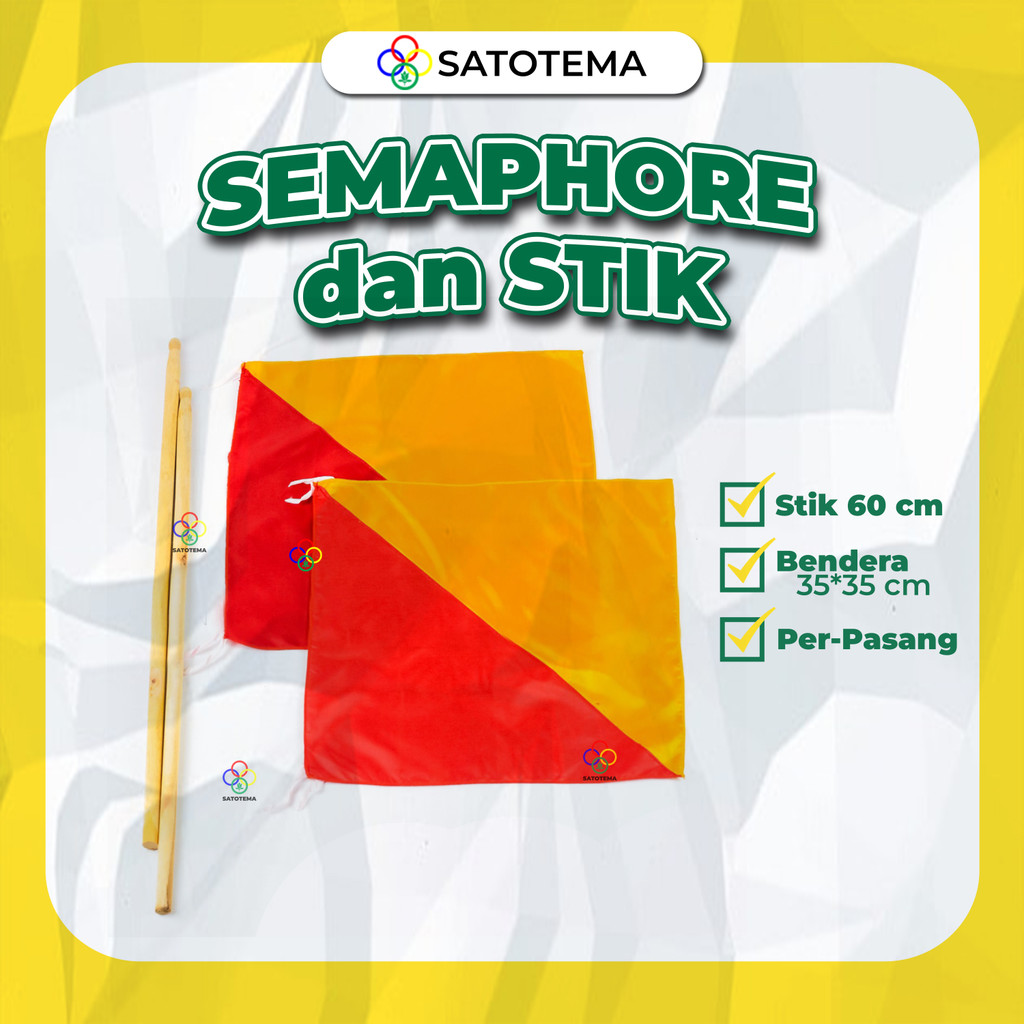 Jual Bendera Semapor dan Stik / Bendera Semaphore dan stik / Stik ...