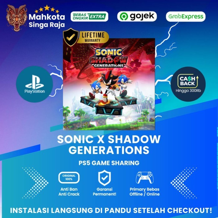 Jual Sonic X Shadow Generations - PlayStation 4 - PlayStation 5 - PS4 ...