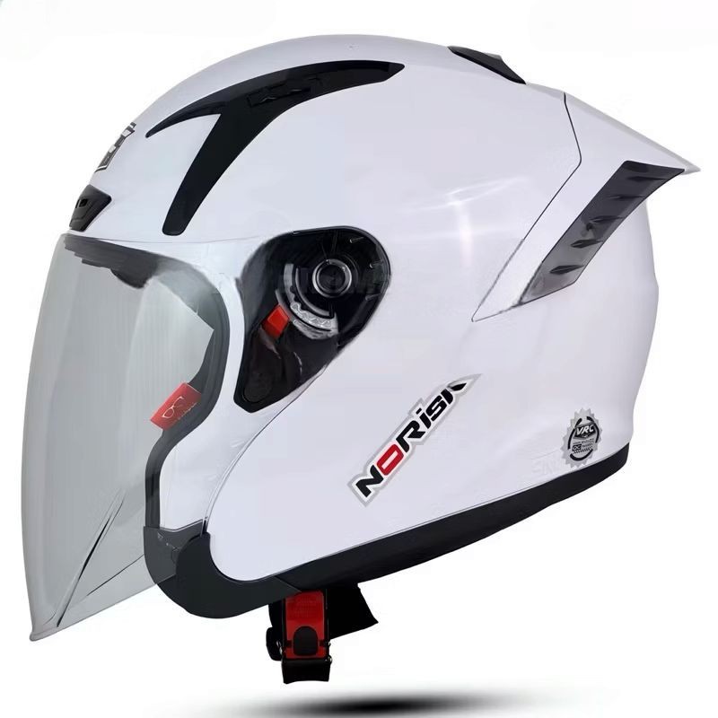 Jual helm half face VRC NORISK Original white murah | Shopee Indonesia