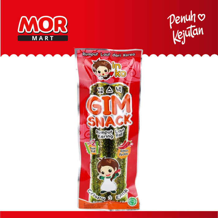Jual INKO Gim Snack Nori Rumput Laut Roll Rasa Pedas 2's | Shopee Indonesia
