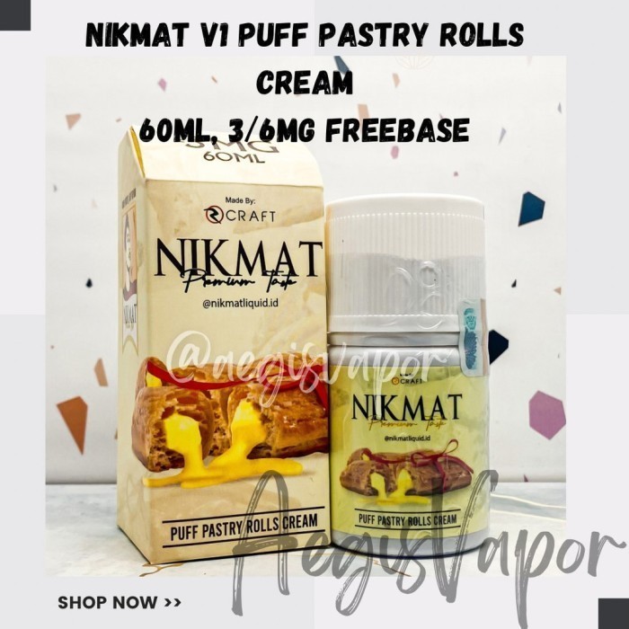 Jual NIKMAT V1 PUFF PASTRY 60ML FREEBASE | Shopee Indonesia