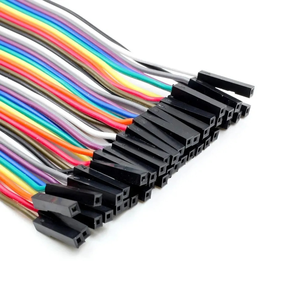 Jual 40PCS JUMPER CABLE KABEL 10CM MALE TO FEMALE DUPONT FOR BREADBOARD ...