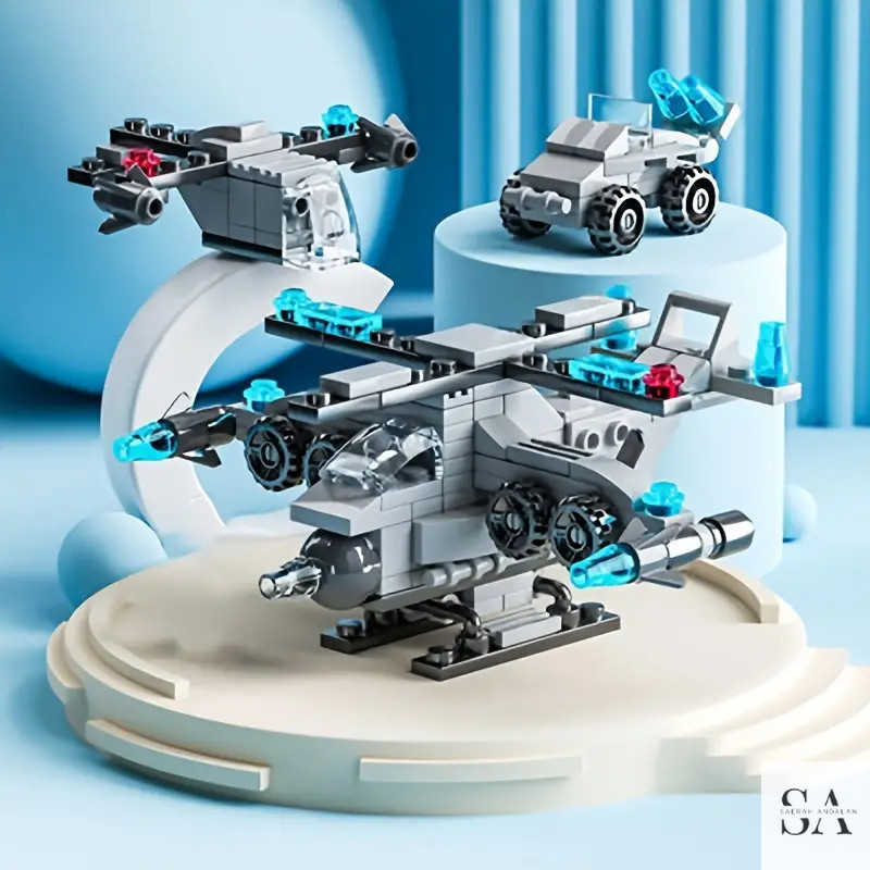 Jual Mainan Balok Susun Pesawat Militer 6 in 1 136 Bricks | Shopee ...