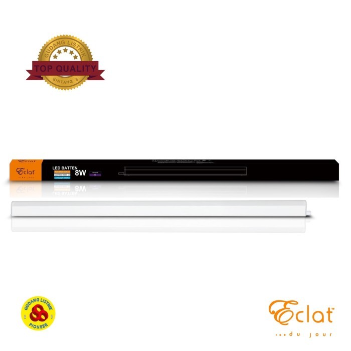 Jual LLB99 Eclat Lampu LED T5 Batten 8W Putih Setara T5 14W Neon 57cm 6500K | Shopee Indonesia