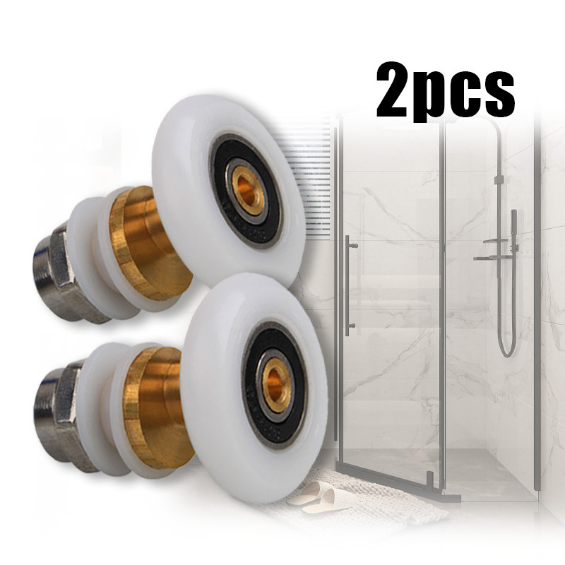 Jual 2pcs 25mm Roda Shower Box Roda Sliding Pintu Kamar Mandi Roller ...