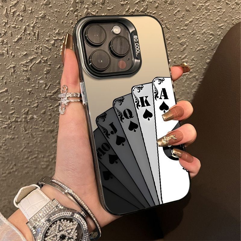 Jual Kartu poker putih case iPhone seri Kompatibel untuk iPhone 11 12 ...