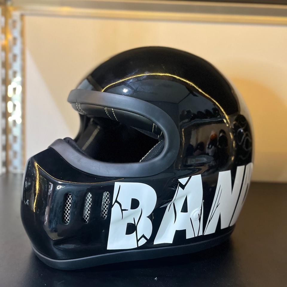 Jual Helm Bandit Retro Classic Fullface - Black | Shopee Indonesia