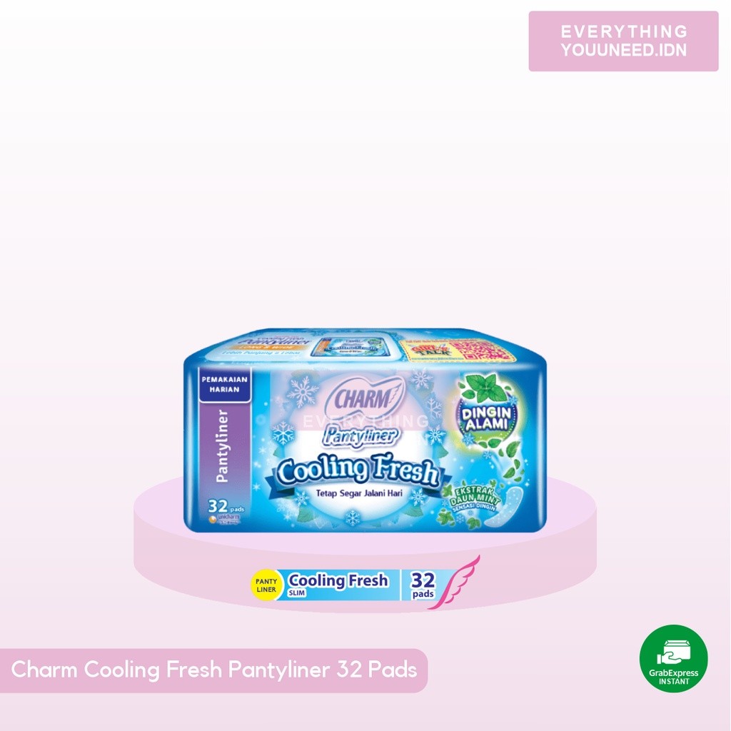 Jual Charm Cooling Fresh Pantyliner 32 Pads | Shopee Indonesia
