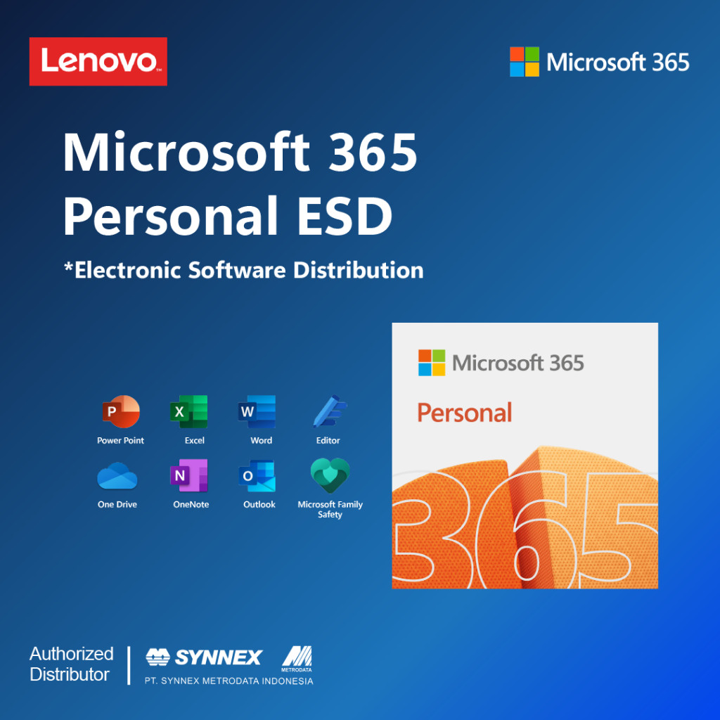 Jual Microsoft ESD Office 365 Personal Langganan Per Tahun (Word|Excel|PowerPoint|OneNote ...