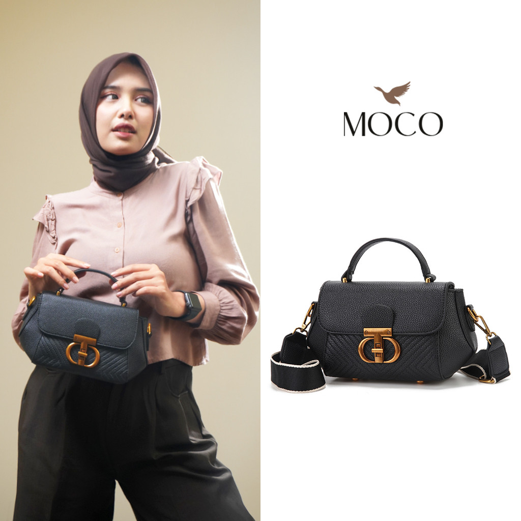 Jual 【LAST CALL】 MOCO Fashion Tas Selempang Elegan Top Handle Wanita Sling Bag Lucu Kulit ...