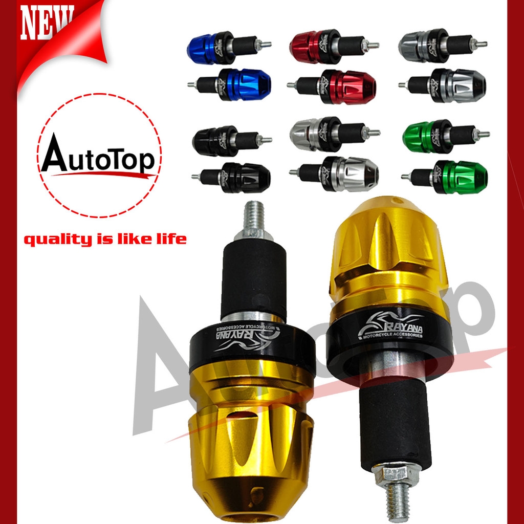 Jual AUTOTOP Tahan air dan karat stang/ Bandul stang motif spiral hitam ...