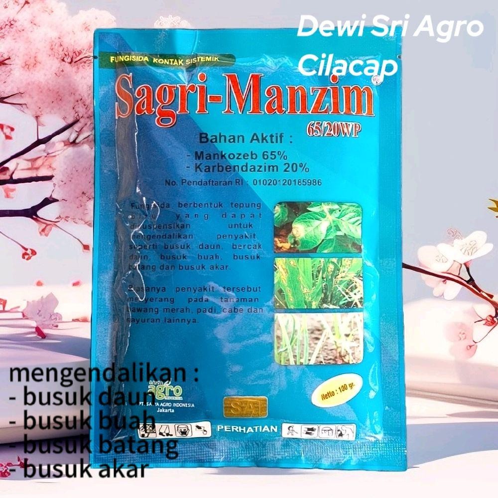 Jual Fungisida Sagri Manzim 65/20 WP kemasan 100 gram untuk ...