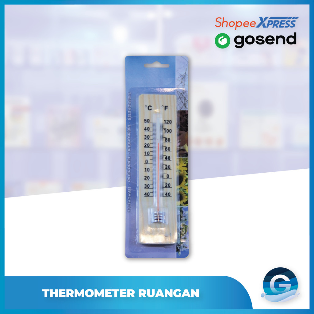Jual Thermometer Suhu Ruang Kayu Termometer Ruangan | Shopee Indonesia