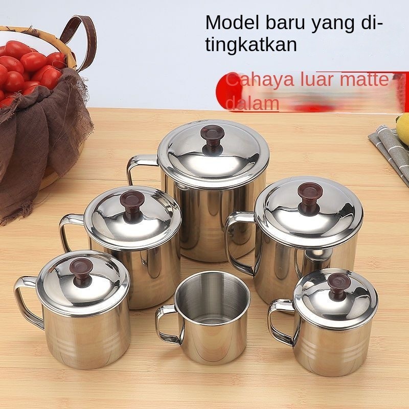 Jual MUG STAINLESS + TUTUP / GELAS STAINLESS / GELAS TUTUP STAINLESS ...