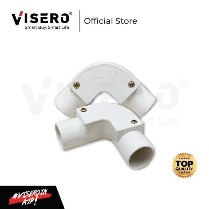 Jual Elbow / Knee Conduit Pipa Listrik 20 MM + Skrup Visero (VKS-03 ...