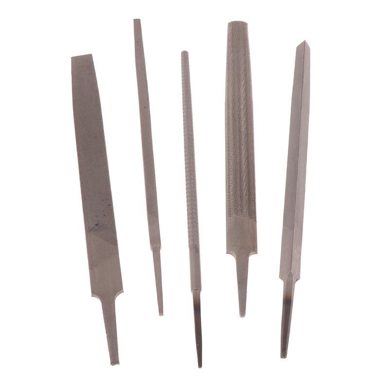 Jual 1/5Pcs 6 Inch Industrial Steel Files Set Flat/Round/Half Round ...