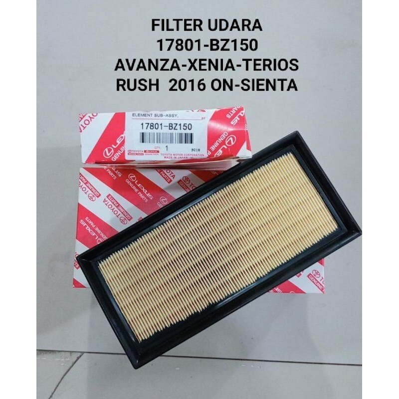 Jual Filter Saringan Udara 17801-BZ150 Toyota Yaris 2014 2015 2016 2017 ...