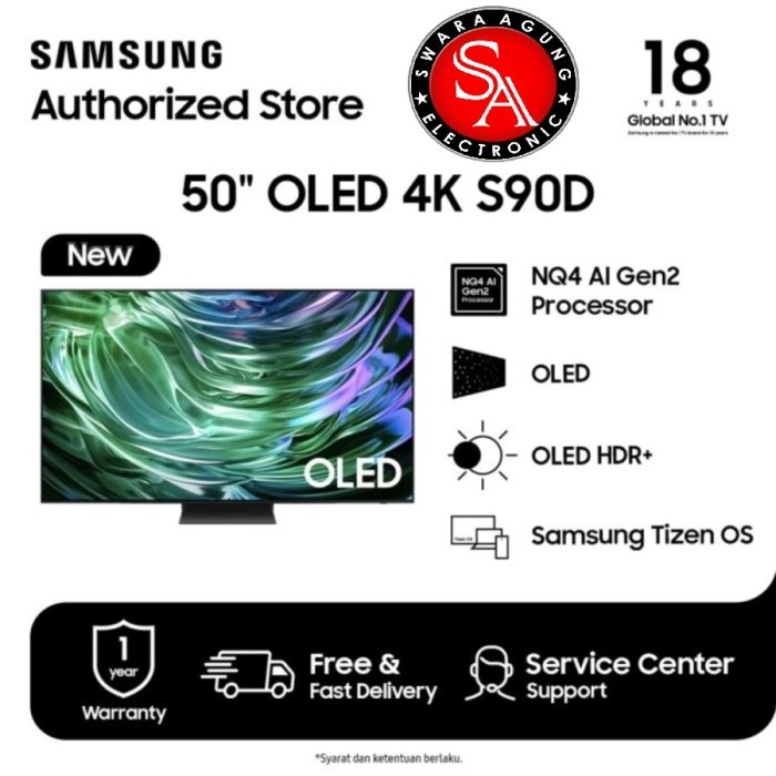 Jual OLED UHD 4K Smart TV 55 Inch Samsung Type : QA55S90D - Laser Slim ...