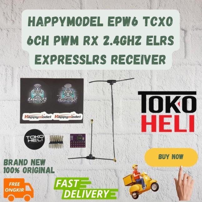 Jual Happymodel EPW6 TCXO 6CH PWM RX 2.4GHz ELRS ExpressLRS Receiver ...