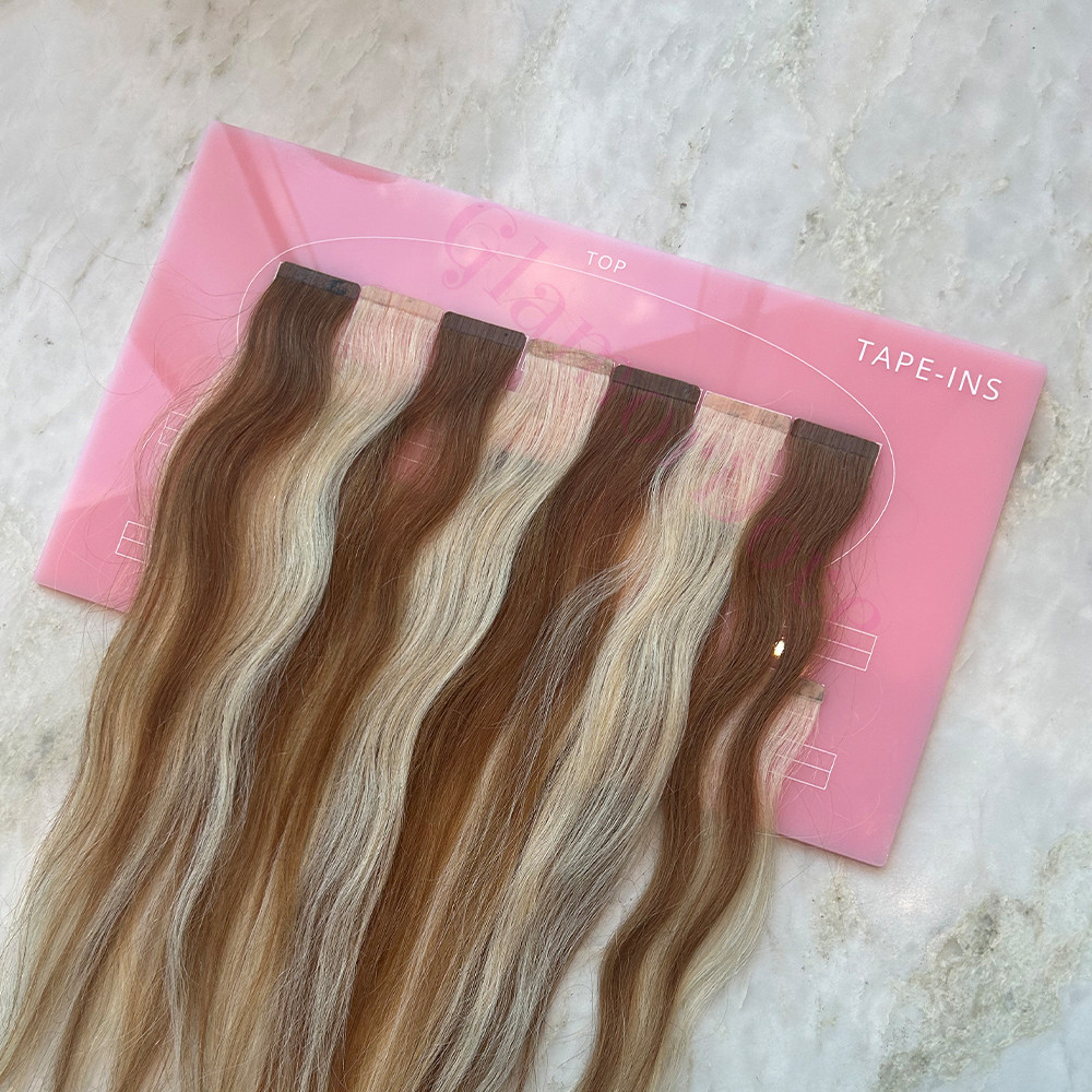 Jual GlamorDove Tape In Placement Board Hair Extension Organizer for ...