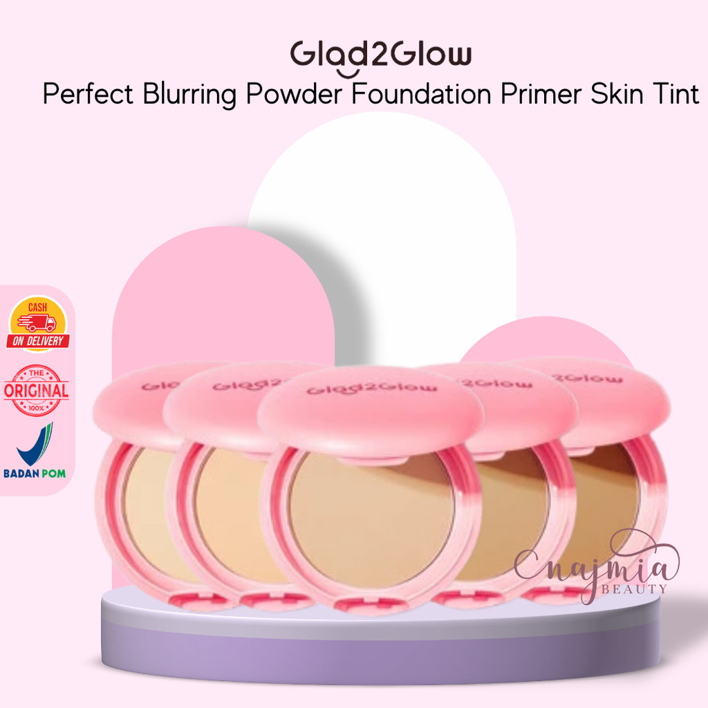 Jual Najmia 4 - Glad2Glow Perfect Blurring Powder Foundation Primer ...