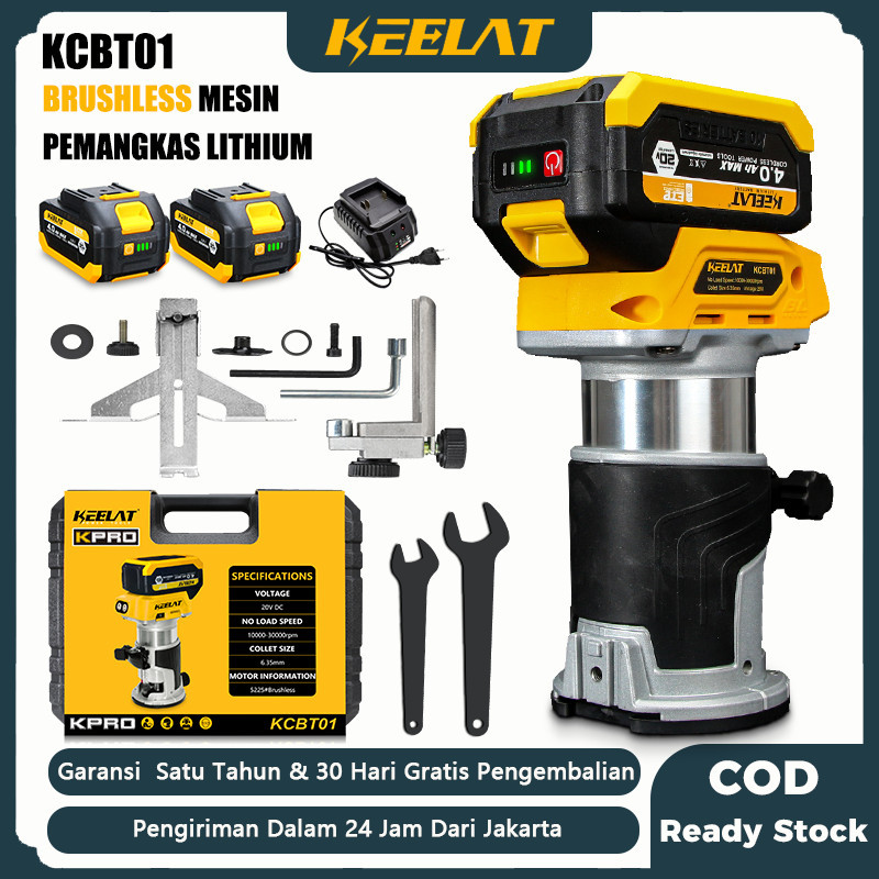 Jual 【KEELAT-KCBT01】Brushless Mesin Profil Router Laminate Trimmer ...