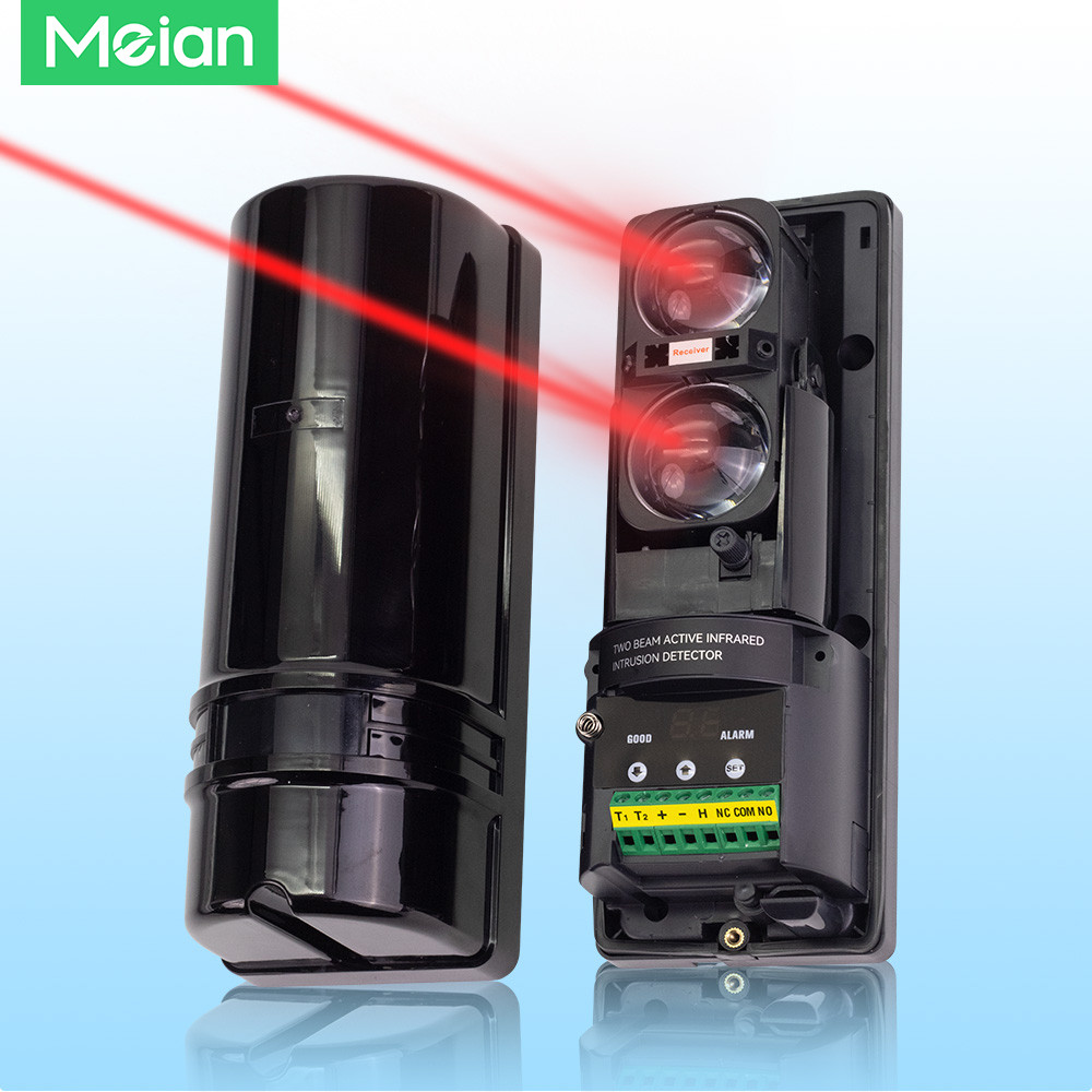 Jual Meian Infrared Beam Sensor, IP65 Waterproof, 2 Beam Infrared ...