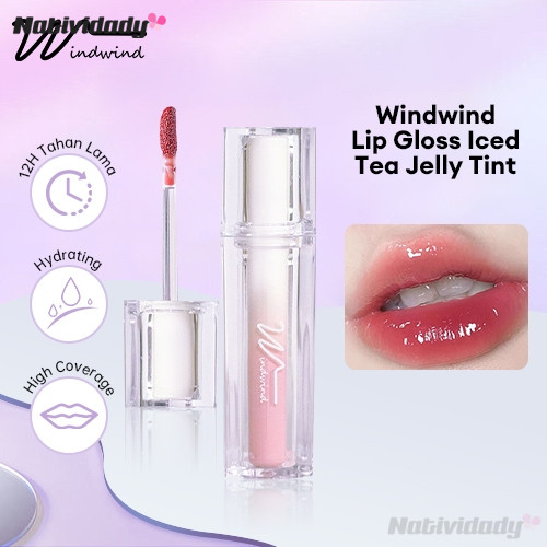 Jual Ready WINDWIND Iced Tea Lip Glaze Moisturizing Watery Lipstick ...