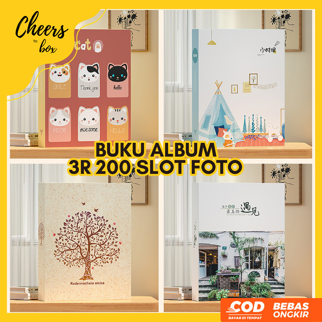 Jual Buku Album 3R 200 SLOT FOTO isi 50 Lembar Sleeve / PHOTO BOOK Anak Keluarga / Kenangan ...