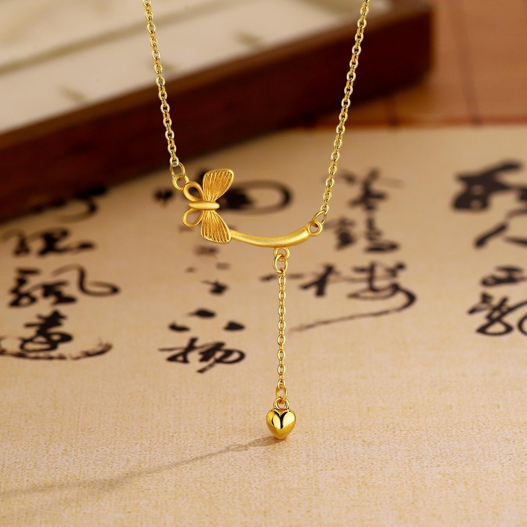 Jual COD-Kalung Rumbai Kupu-kupu, Kalung Titanium Non Fade, Aksesori ...