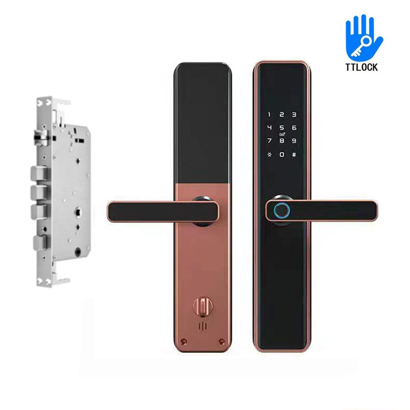 Jual TTlock Waterproof Bluetooth Main Door Lock Fingerprint Smart Lock ...
