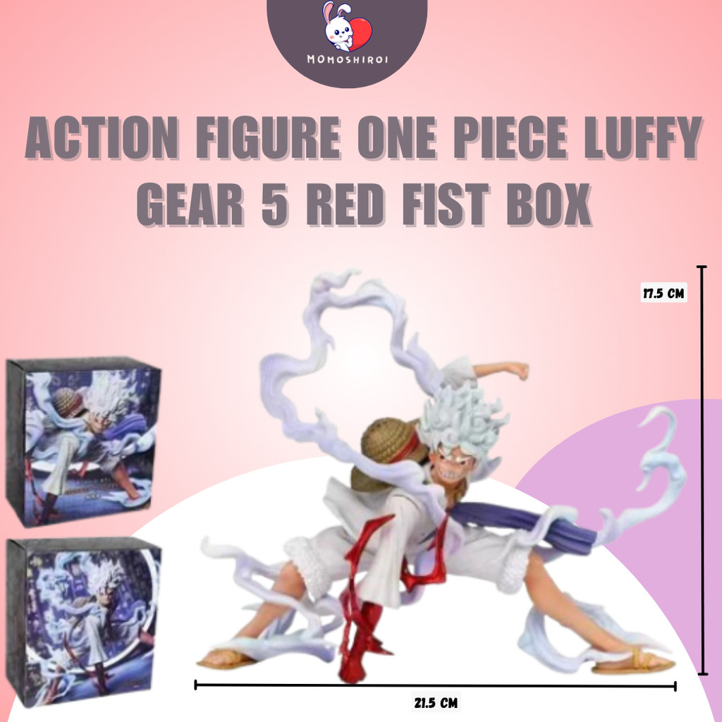 Jual action figure one piece luffy gear 5 red fist box one piece luffy ...