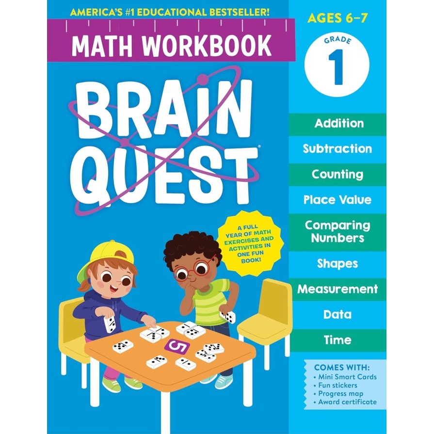 Jual Brain Quest Math Workbook (1st Grade/2nd Grade/Kindergarten/Pre ...