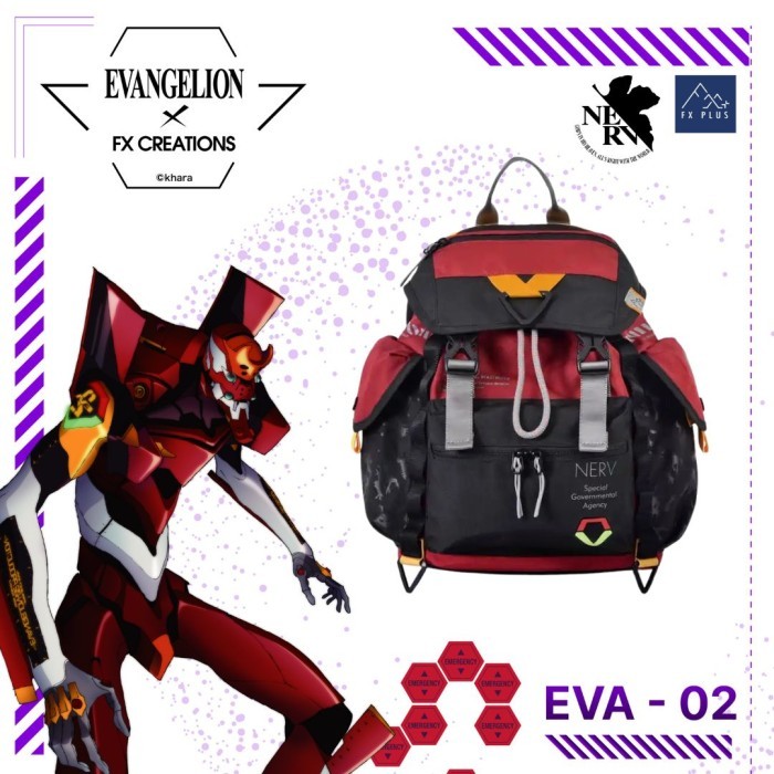 Jual Ransel Evangelion X FX Creations Backpack FX Plus EVA241010-89 ...