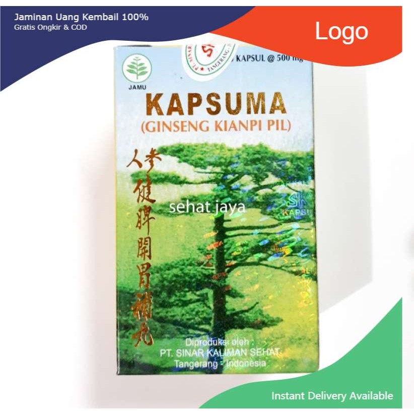 Jual kapsuma ginseng kianpi pil isi 60 kapsul | Shopee Indonesia