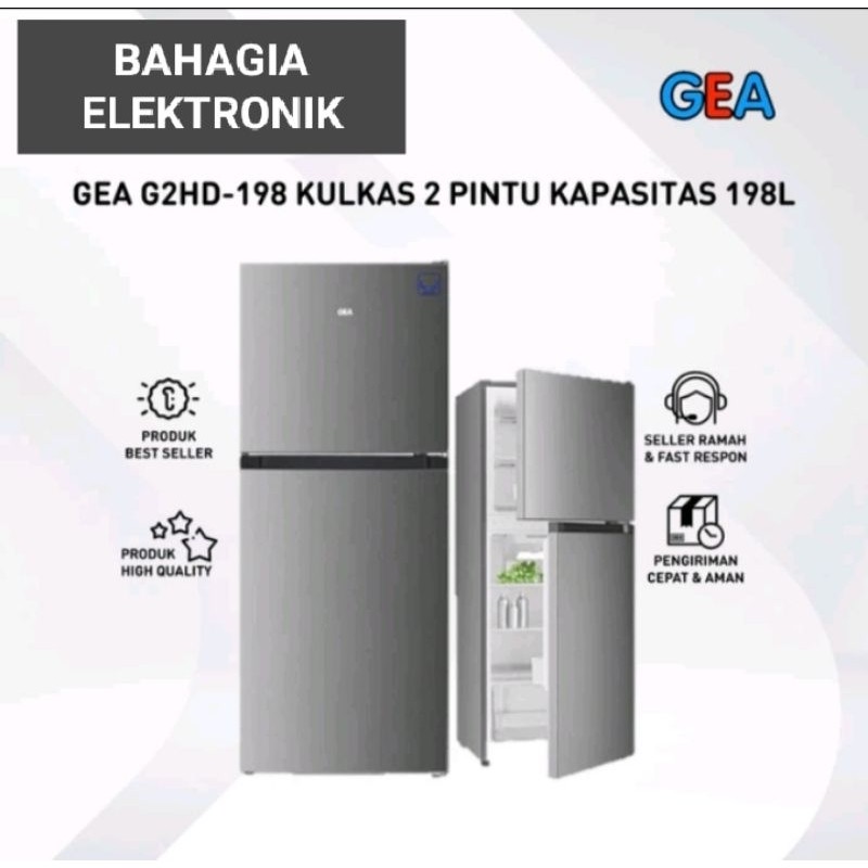 Jual KULKAS 2 PINTU GEA G2HD-198 GARANSI RESMI | Shopee Indonesia