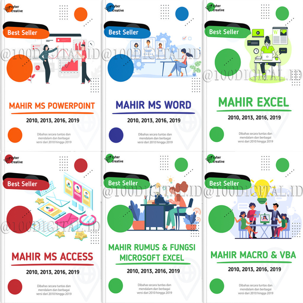 Jual (Bundle) MAHIR MICROSOFT : Microsoft Powerpoint, Word, Excel ...
